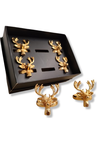 Ayybuu Peçete Halkası Gold Geyik Figürlü