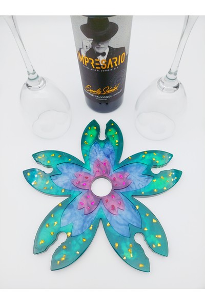 Sweet Things Gift Store Epoksi Bardak Tutacağı Süslü Taşlar