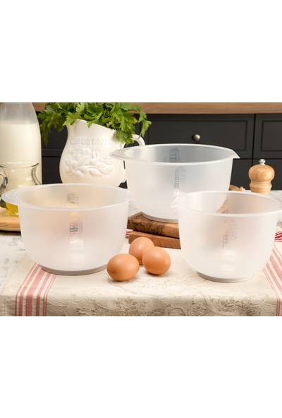 Madame Coco Steger 3'lü Mikser Kabı - Soft Gri