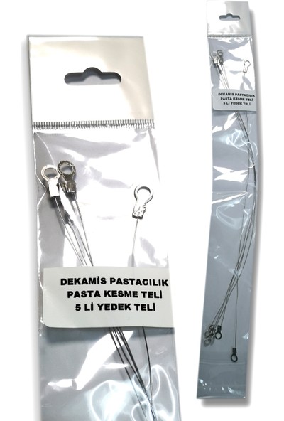 Dekamis Pasta Kesme Teli 5 Li Yedek Teli / 32 cm Paslanmaz 5 Li Yedek Pandispanya Kesme Teli Dekamis Pasta Kesme Teli 5 Li Yedek Teli / 32 cm Paslanmaz 5 Li Yedek Pandispanya Kesme Teli