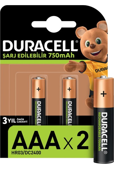 Duracell 1,5V Duracell Pil 2 Adet