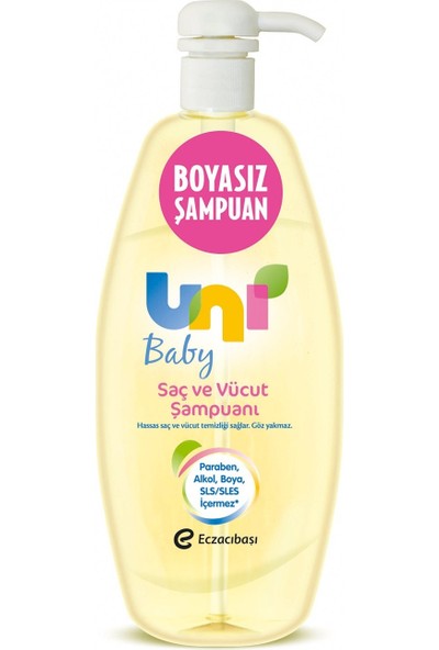 Uni Baby Saç ve Vücut Şampuanı 750 ml - Ekonomik Boy -