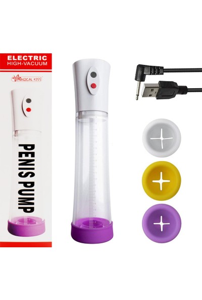 Sens Magical Kiss USB Şarjlı Penis Pompası Sens Magical Kiss USB Şarjlı Penis Pompası