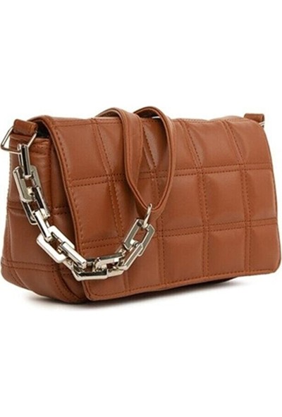 Bags Shoes Kare Nakışlı Zincirli Çanta Bags Shoes Kare Nakışlı Zincirli Çanta