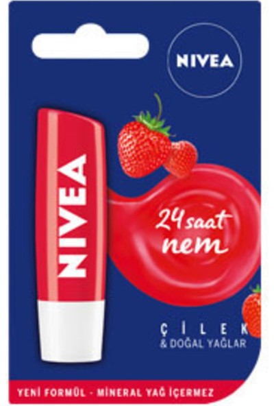 Nivea Dudak Koruyucu Çilek 4,8 G Vücut Kremi Nivea Dudak Koruyucu Çilek 4,8 G Vücut Kremi