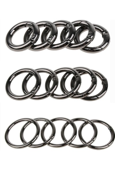 Homyl 15 Adet Alaşım Dairesel O Yuvarlak Karabina Klip Kamp Için Klip Bahar Anahtarlık - 16MM 25MM 51MM (Yurt Dışından) Homyl 15 Adet Alaşım Dairesel O Yuvarlak Karabina Klip Kamp Için Klip Bahar Anahtarlık - 16MM 25MM 51MM (Yurt Dışından)