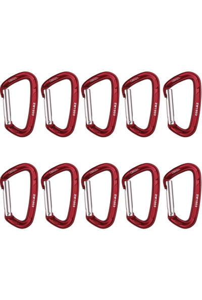 Homyl 10 Adet 24KN Alüminyum Düz Kapı Kuş Bahar Karabiner Kaya Tırmanma (Yurt Dışından) Homyl 10 Adet 24KN Alüminyum Düz Kapı Kuş Bahar Karabiner Kaya Tırmanma (Yurt Dışından)