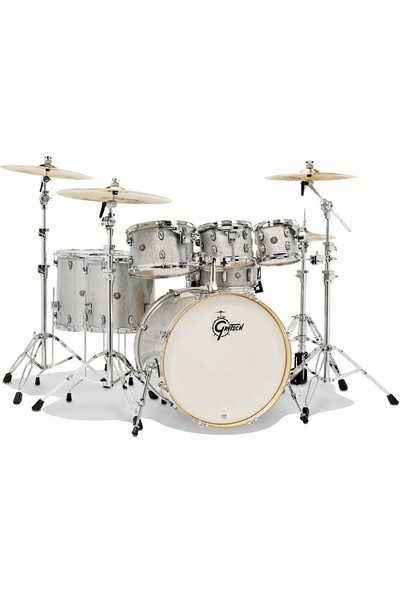 Gretsch CM1-E826P-SS Catalina Maple 7 Parça Rock Shell Pack Akustik Davul (Silver Sparkle) Gretsch CM1-E826P-SS Catalina Maple 7 Parça Rock Shell Pack Akustik Davul (Silver Sparkle)