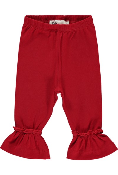 Civil Baby Kız Bebek Tayt 6-18 Ay Kırmızı