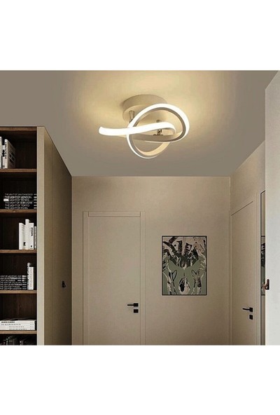 Burenze Modern Plafonyer Tavan LED Avize Krom Beyaz Işık Ledli Avize BURENZE758 Burenze Modern Plafonyer Tavan LED Avize Krom Beyaz Işık Ledli Avize BURENZE758