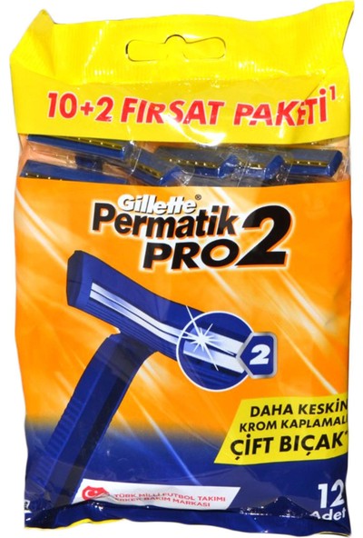 Gillette Permatik Pro2 Tıraş Bıçağı 12'li Poşet 7702018603251 Tıraş Bıçağı Gillette Permatik Pro2 Tıraş Bıçağı 12'li Poşet 7702018603251 Tıraş Bıçağı