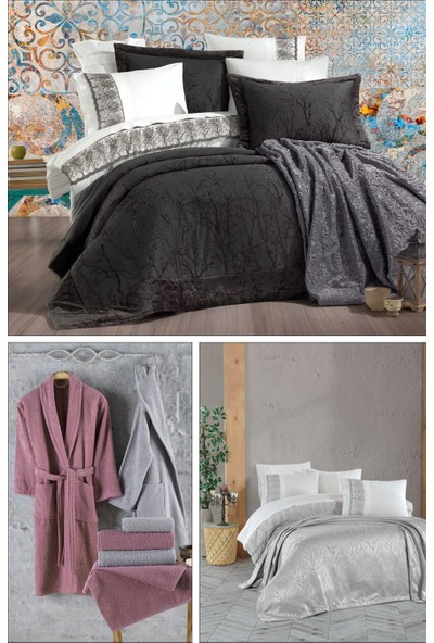 Elart Elart çeyiz Paketi 16 Parça Merry-Mucize Antrasit Elart Elart çeyiz Paketi 16 Parça Merry-Mucize Antrasit