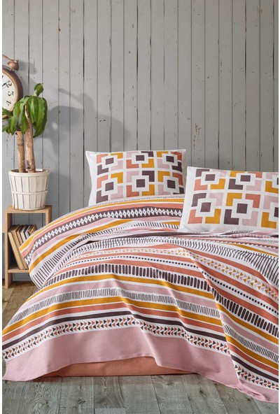 Elart Elart pamuk Pike Takımı Tek Kişilik 3 Parça Taylor Sarı