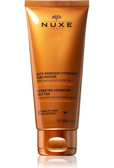 Nuxe Sun Güneşsiz Bronzlaştırıcı Nemlendirici Krem 100 ml