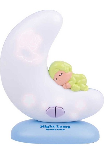 Babycim Bluetooth Özellikli Işıklı ve Sesli Uyku Arkadaşım Ay Dede Mavi