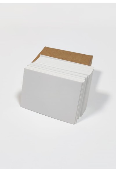 Kurumsalmatbaa Beyaz Kartvizit Boş 5,5 x 7,5 cm 100'lü Kutulu
