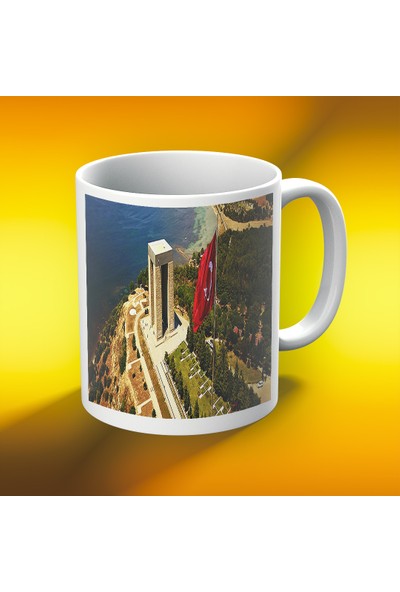 Hediye Evi Çanakkale Şehitler Abidesi Baskılı Kupa Bardak