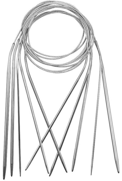Dünya Yün 60CM Misinalı Şişler 7 Adet 2,5-3-3,5-4-4,5-5-6 Dünya Yün 60CM Misinalı Şişler 7 Adet 2,5-3-3,5-4-4,5-5-6