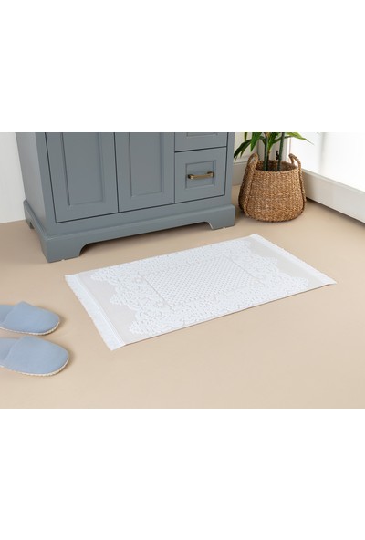 Madame Coco Adeline Ayak Havlusu - Taş - 50 x 80 cm