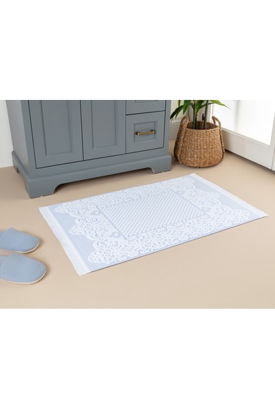 Madame Coco Adeline Ayak Havlusu - Mavi - 50 x 80 cm