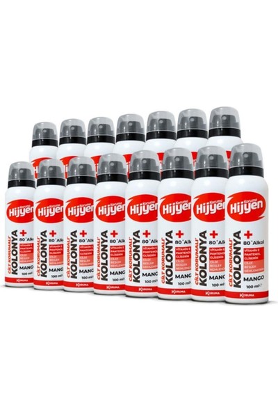 Koruma Hijyen Sprey Kolonya Dezenfektan 15 x 100 ml