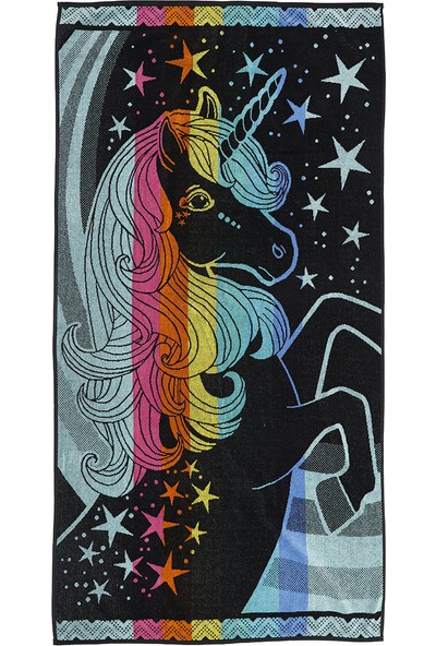 Özdilek Cannes Unicorn Marling Kadife Plaj Havlusu 86X162