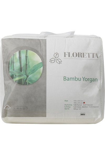 Floretta Bambu Tek Kişilik Yorgan 155X215