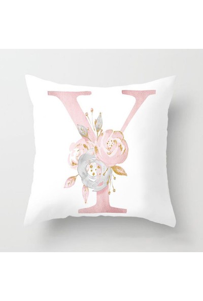 New Flower Harf Baskılı Yastık Kılıfı (Yurt Dışından)
