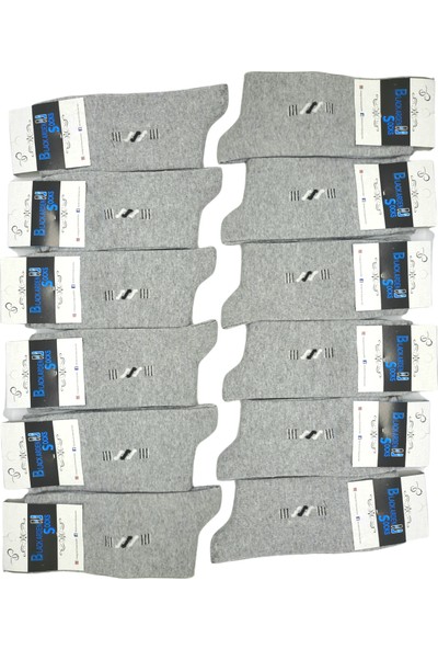 Black Arden Socks 12 'li Gri Erkek Çorap 40-44 Numara BT-0421