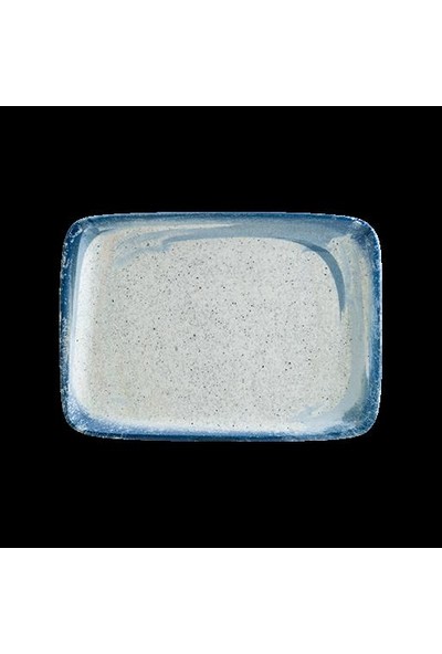 Bonna Porselen Mat Harena Olıve 36 cm Dikdörtgen Tabak 3 Adet