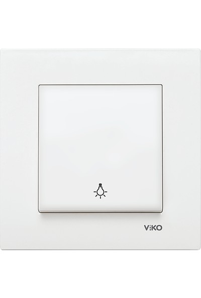 Viko Karre Light Anahtarı Beyaz Çerçeve Dahil Viko Karre Light Anahtarı Beyaz Çerçeve Dahil