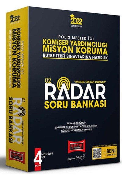 Yargı Yayınevi 2022 Polis Meslek Içi Komiser Yardımcılığı Misyon Koruma Radar Soru Bankası
