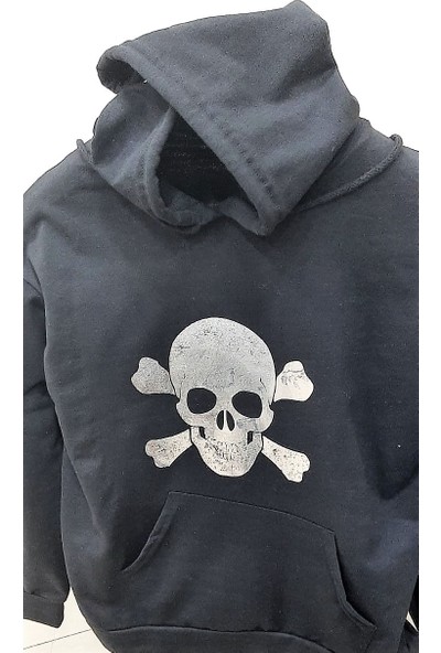 Kurukafa Varak Baskılı Kapşonlu Sweatshirt