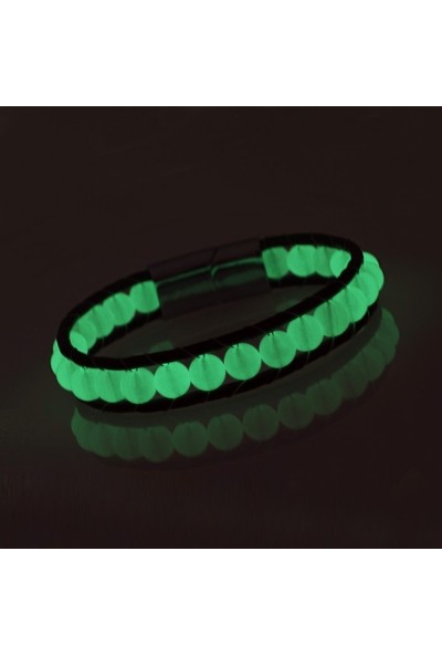 Gülüş Gümüş Neon Fosforlu Deri Bileklik Gülüş Gümüş Neon Fosforlu Deri Bileklik