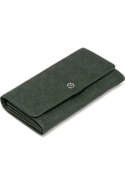 Tergan Yeşil Kadın Deri Cüzdan 05787J0B