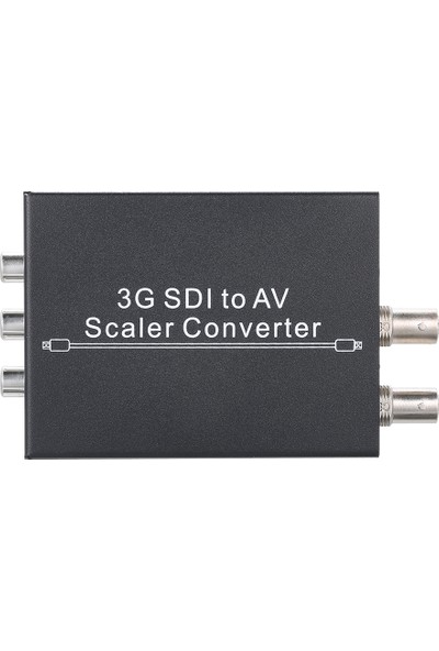 Shopfocus Hd Sdı L / R Analog Streo Için Uygun Av Scaler Dönüştürücü - Siyah (Yurt Dışından)