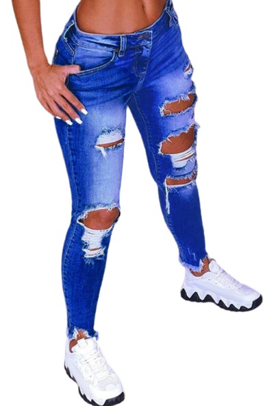 Vandor Girls Kadın Yırtık Skinny Jeans