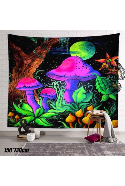 Vandor Girls Mantar Goblen Duvara Asma Orman Psychedelic 150*130CM