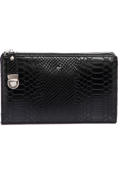 Tergan Siyah Deri Erkek Portföy Çantası 02199B61