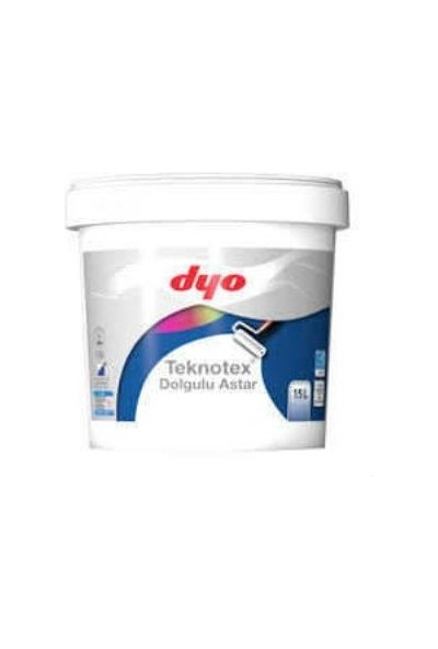 Dyo Teknotex Dolgulu Iç Dış Cephe Astarı Beyaz 15 Lt (20 Kg)