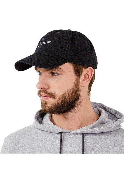 Nike Basic Essential Swoosh H86 Kep Şapka Siyah V2