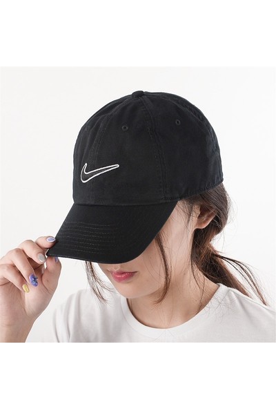 Nike Basic Essential Swoosh H86 Kep Şapka Siyah V3