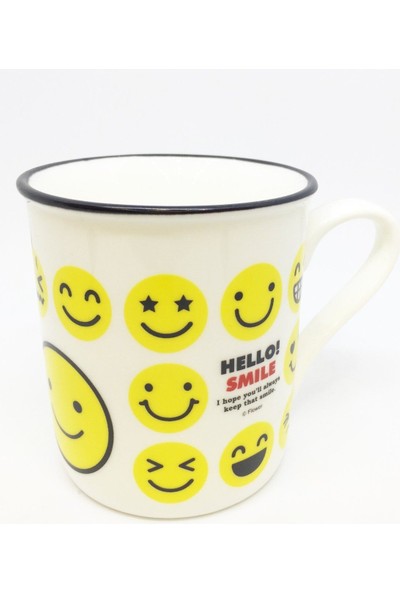Çıpacı Emoji Figürlü Gülen Yüz Kupa