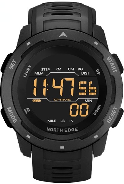 North Edge Çift Zamanlayıcı Pedometre Çalar Saat Su Geçirmez 50 M (Yurt Dışından) North Edge Çift Zamanlayıcı Pedometre Çalar Saat Su Geçirmez 50 M (Yurt Dışından)