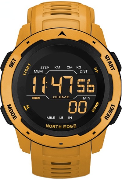North Edge Çift Zamanlayıcı Pedometre Çalar Saat Su Geçirmez 50 M (Yurt Dışından) North Edge Çift Zamanlayıcı Pedometre Çalar Saat Su Geçirmez 50 M (Yurt Dışından)