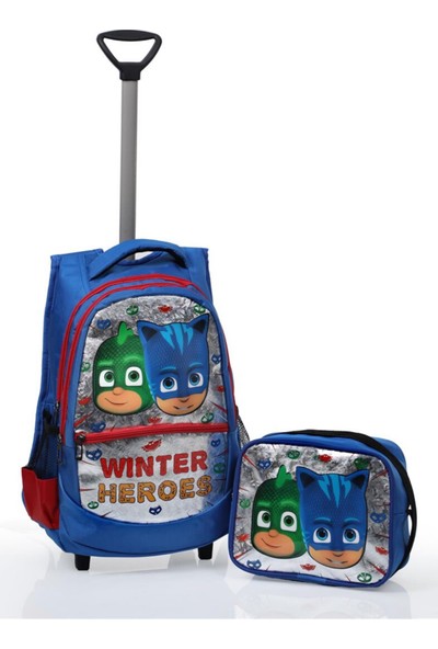 Güler Çanta Anaokulu ve Ilkokul Beslenmeli Insan Sağlığına Uygun Su Geçirmez Çekçekli Erkek Okul Çantası