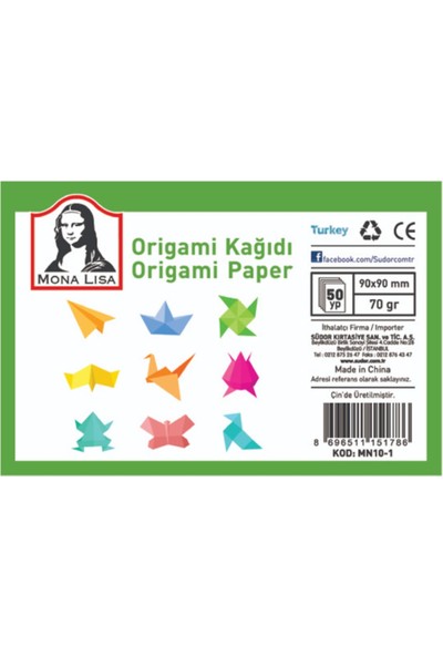 Südor Origami Kağıdı 9x9 70 Gr.50 Yp. Südor Origami Kağıdı 9x9 70 Gr.50 Yp.