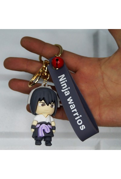 Naruto Anime Sasuke Uchiha 3 Boyutlu Sert Plastik Anahtarlık / Çanta Süsü Naruto Anime Sasuke Uchiha 3 Boyutlu Sert Plastik Anahtarlık / Çanta Süsü