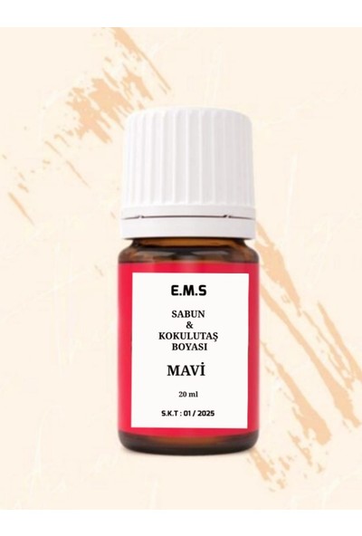 Ems 20 ml Mavi Sabun ve Kokulutaş Boyası
