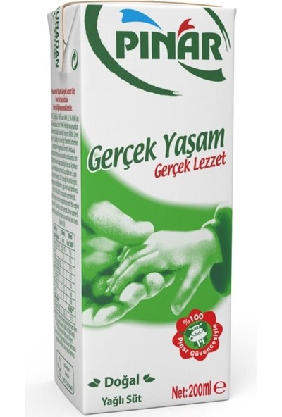 Pınar Süt Tam Yağlı 200 ml x 27